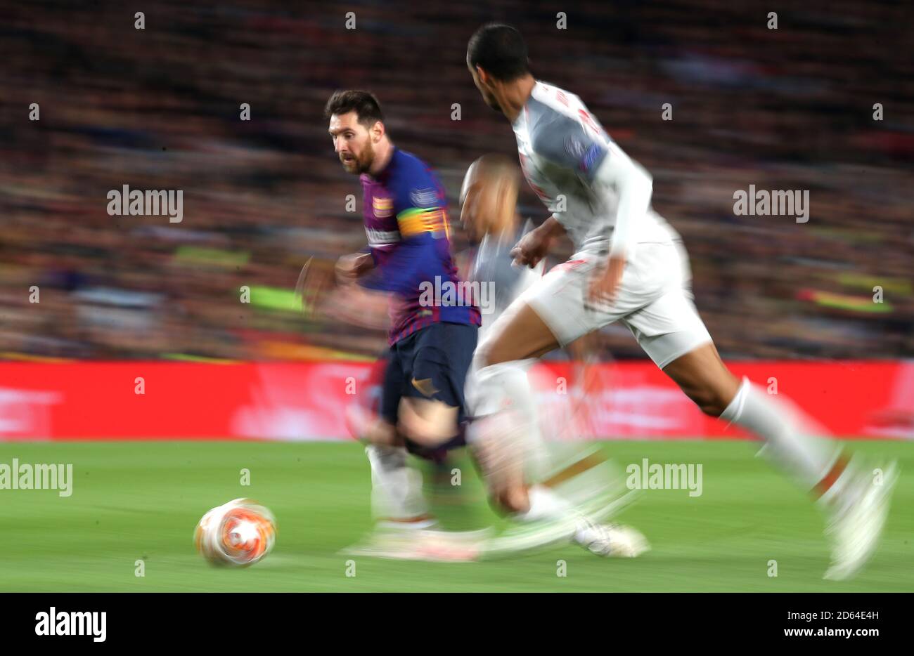 Barcelona's Lionel Messi in action Stock Photo - Alamy