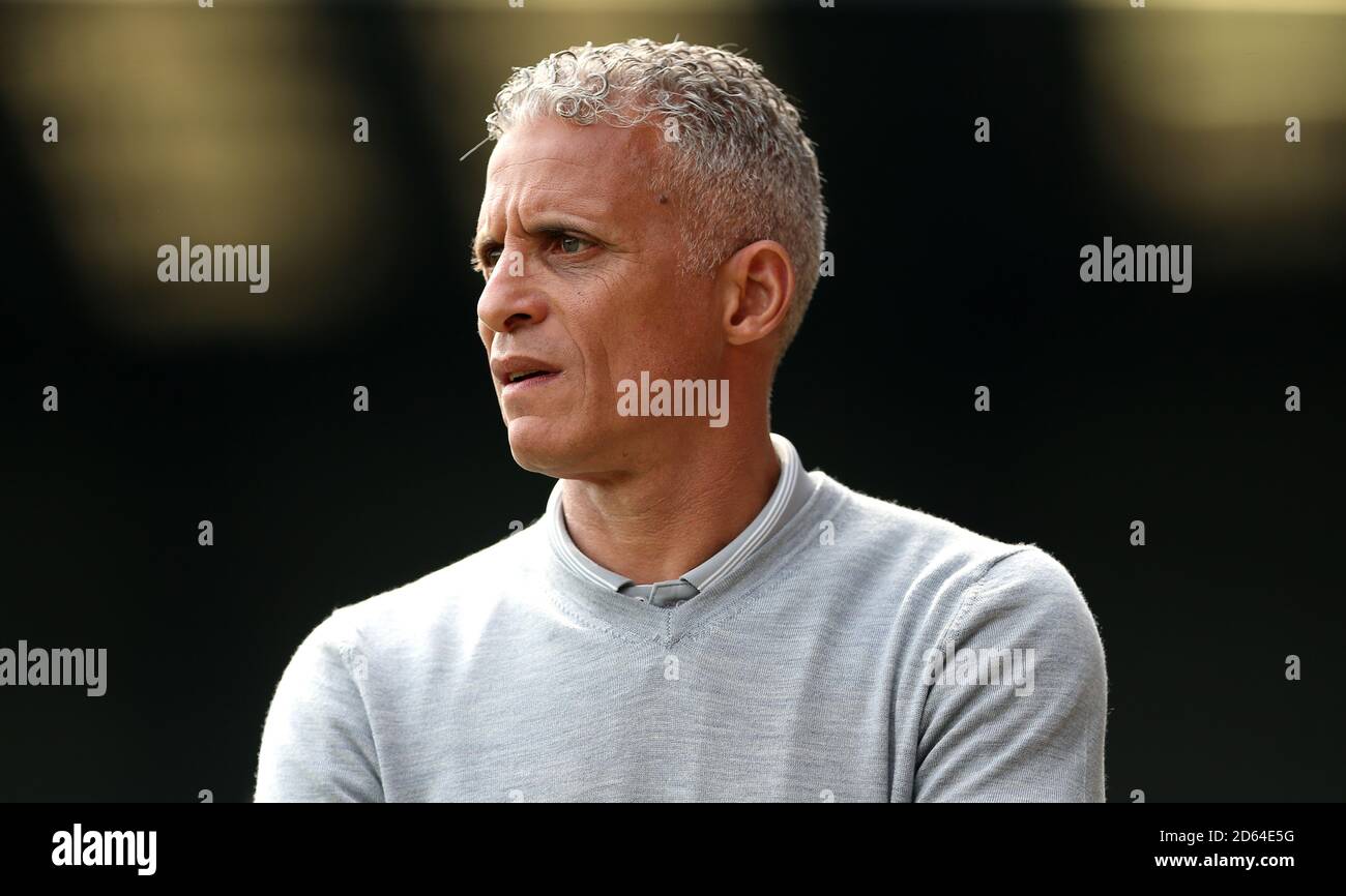Northampton Town's manager Keith Curle Stock Photo - Alamy
