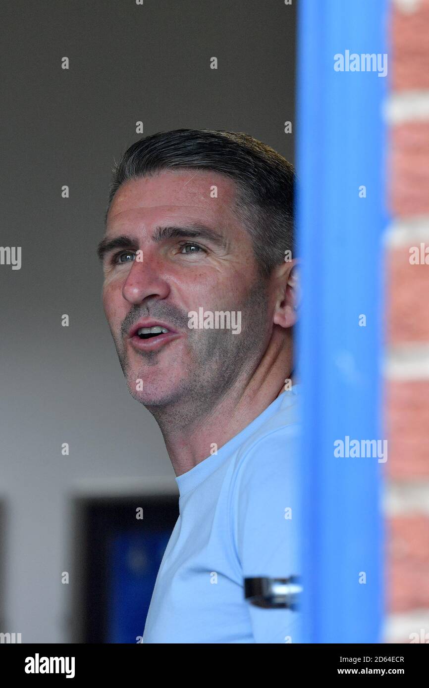 Bury's manager Ryan Lowe meets fans prior to kick-off Stock Photo - Alamy