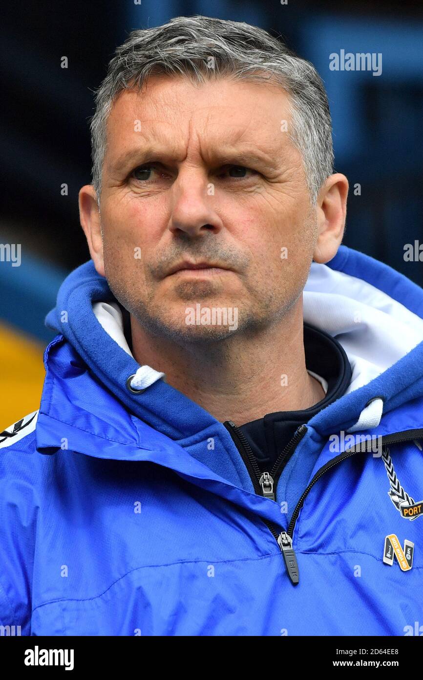 Port Vale manager John Askey Stock Photo - Alamy