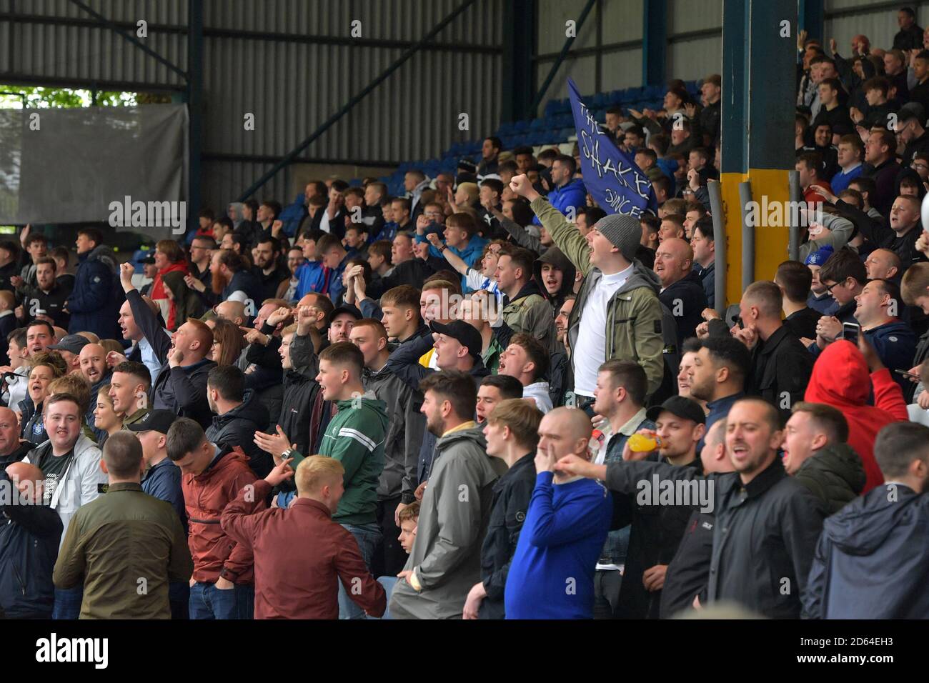 Bury fans in the stands Stock Photo - Alamy