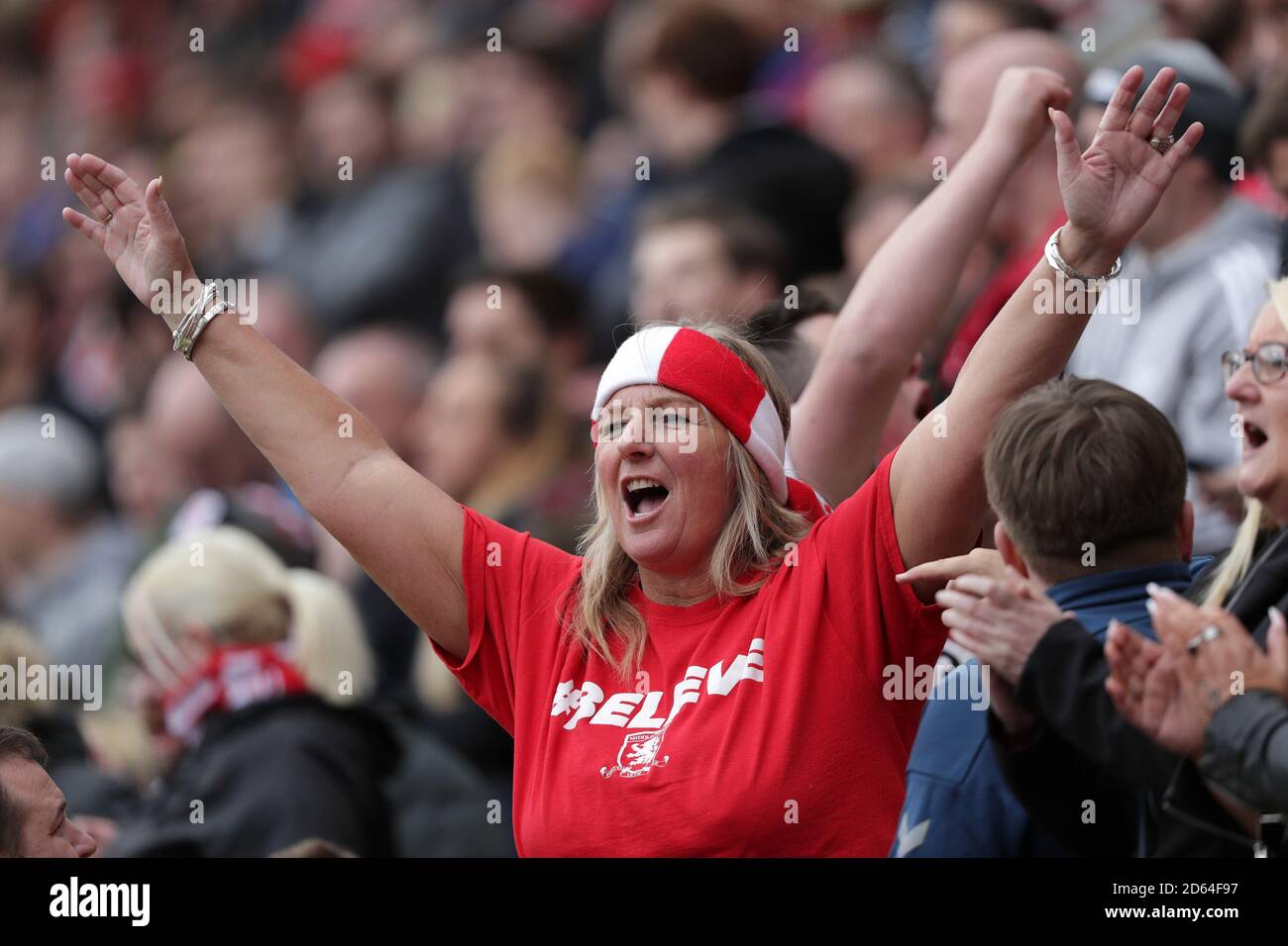 Middlesbrough fans react game hi-res stock photography and images - Alamy