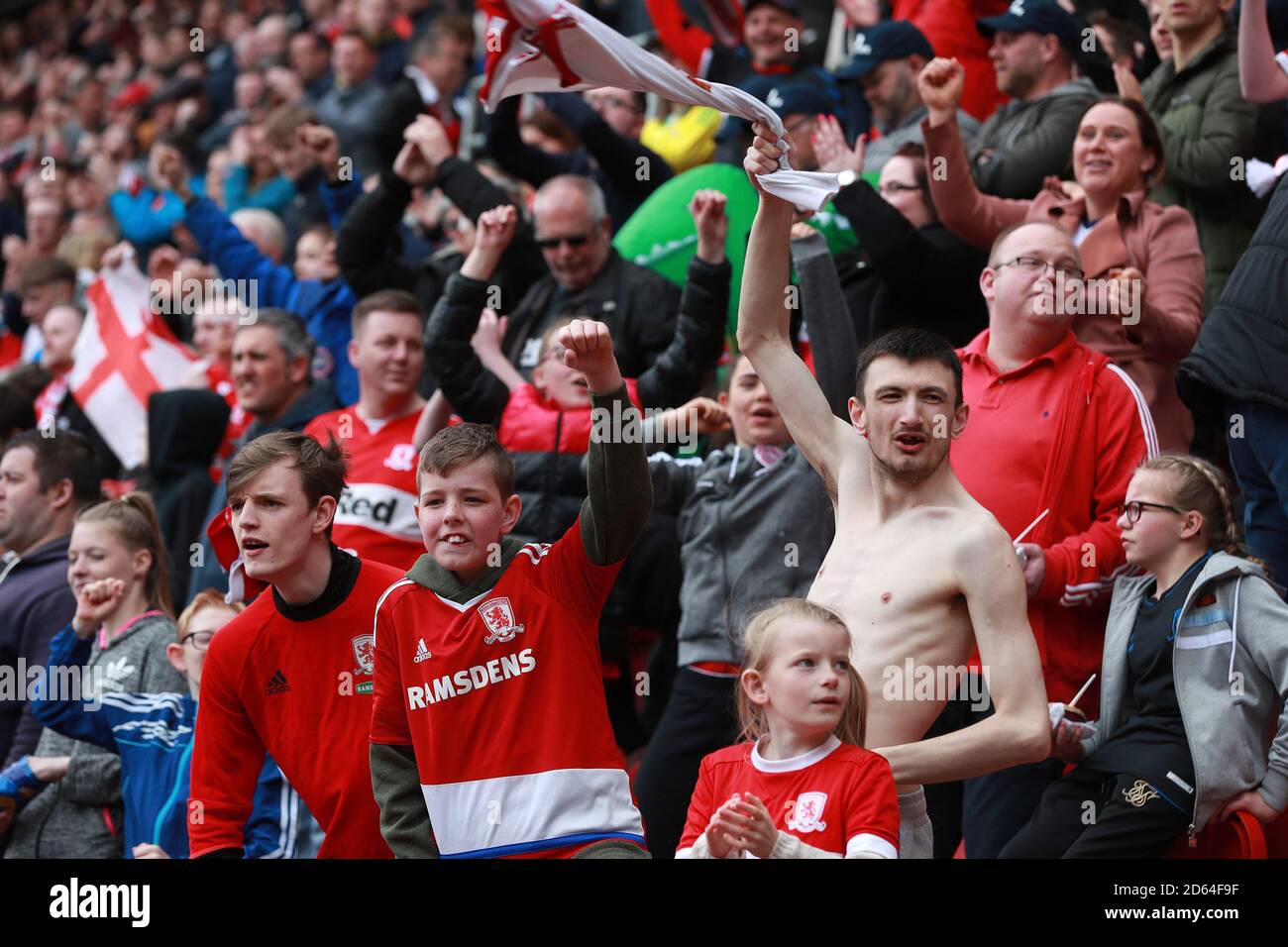 Middlesbrough fans react game hi-res stock photography and images - Alamy