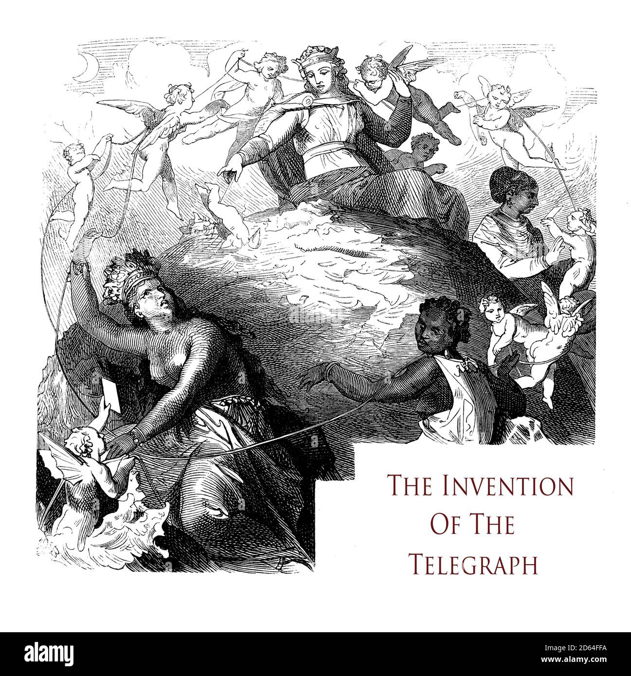 Beautiful typographic front chapter image about the invention of ...