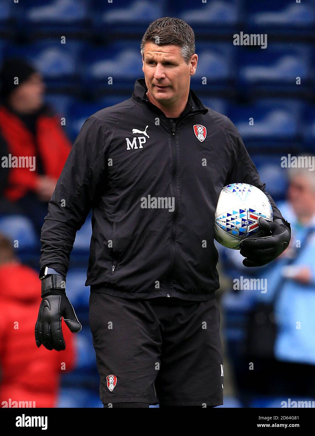 Rotherham United goalkeeper coach Mike Pollitt before the game Stock ...