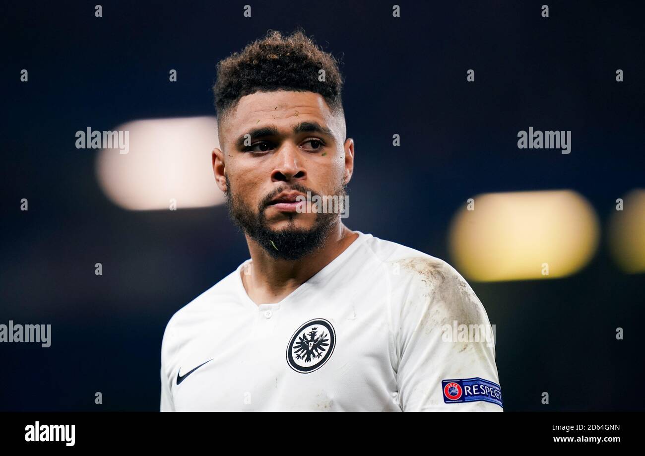 Eintracht Frankfurt's Simon Falette during the match at Stamford Bridge ...