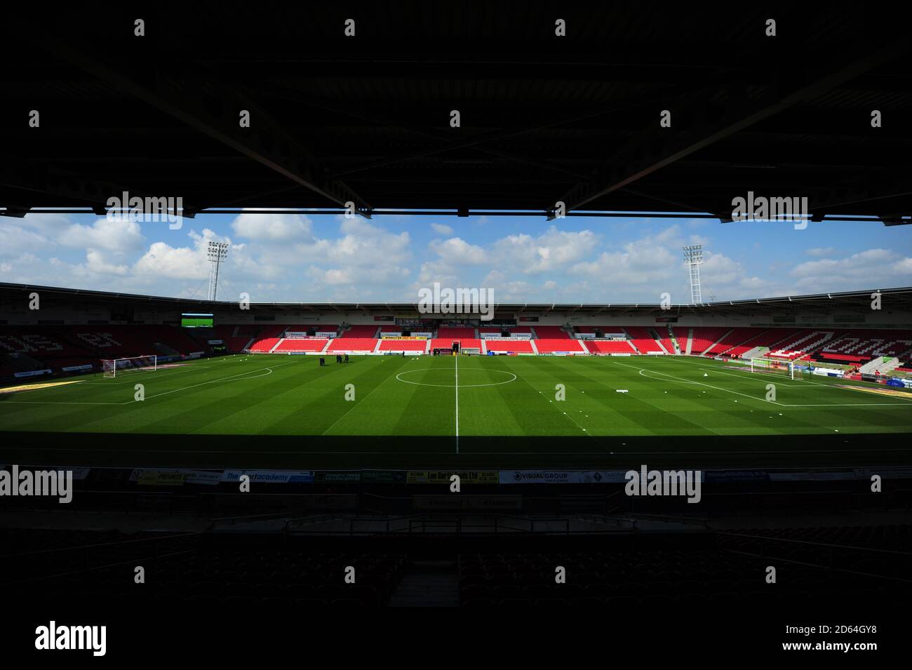 A general view inside of Keepmoat Stadium Stock Photo - Alamy