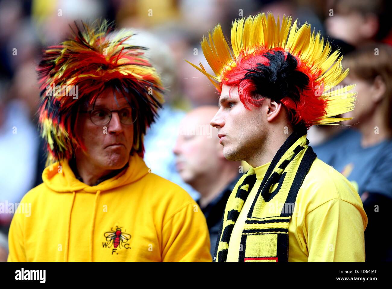Watford fans in the stands ahead of the FA Cup Final Match between ...