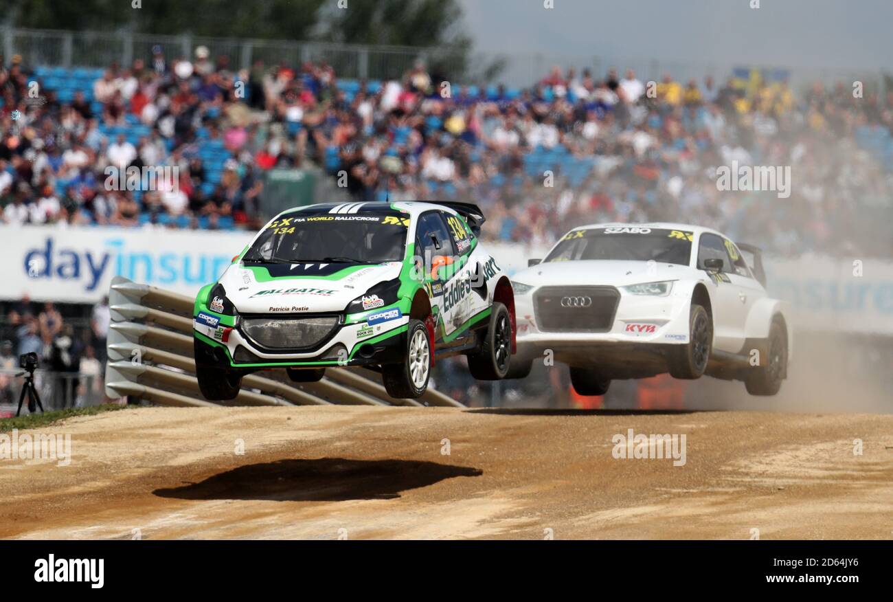 Mark Higgins (left) and Krisztian Szabo (right) in the Supercar ...
