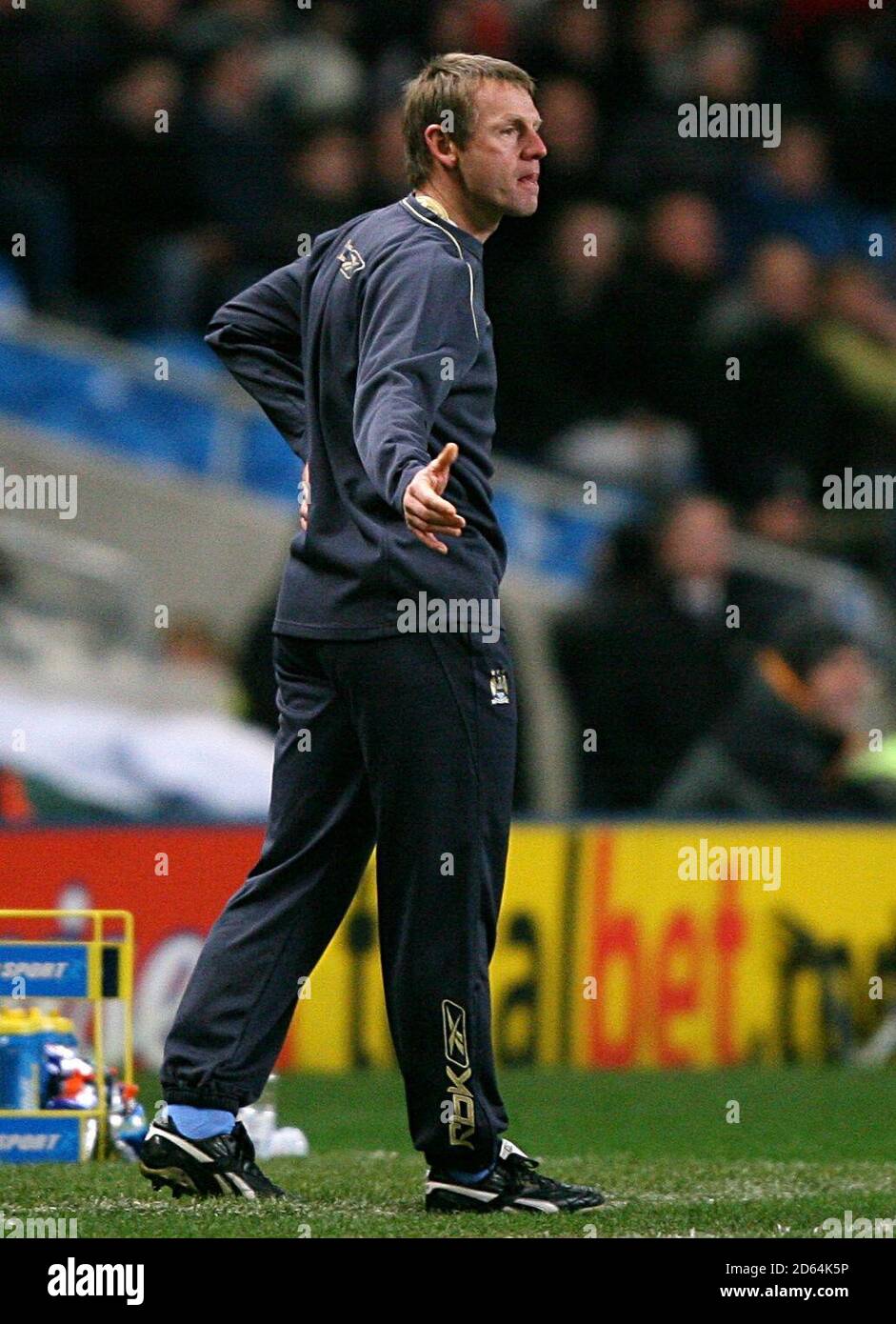 Stuart Pearce, Manchester City manager Stock Photo - Alamy
