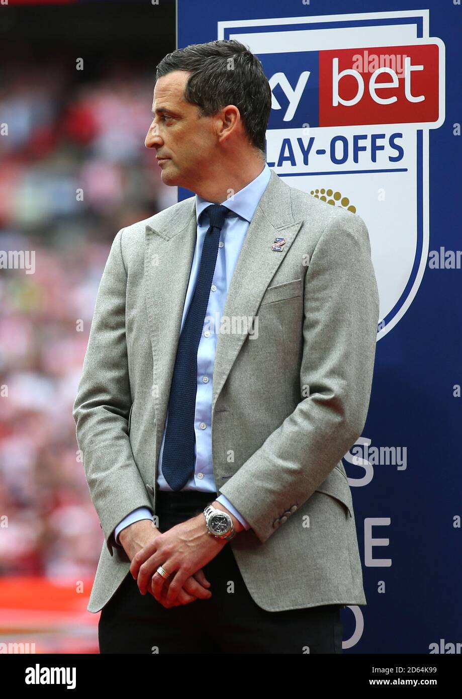 Sunderland manager Jack Ross Stock Photo - Alamy