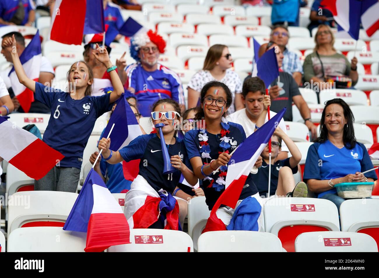 France fans ahead of the match Stock Photo - Alamy
