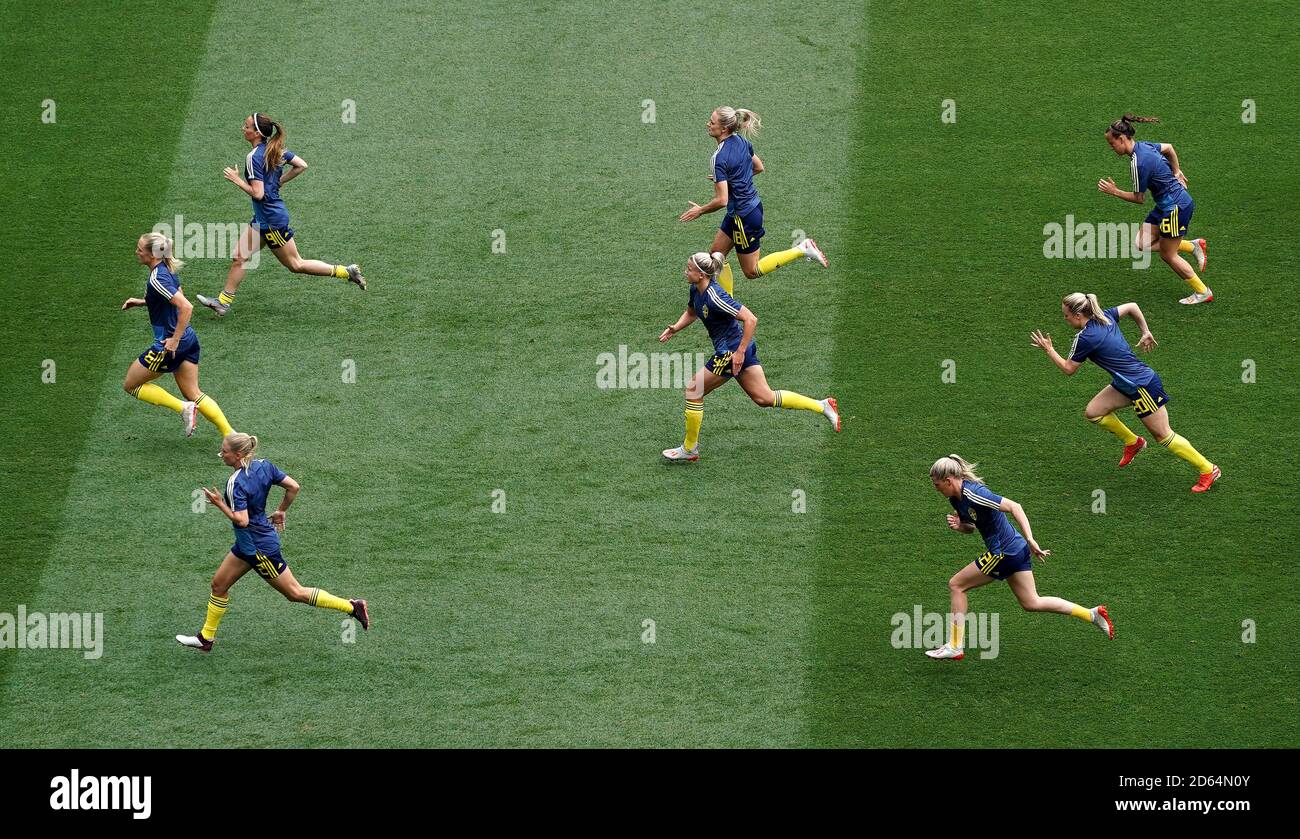 Sweden womens soccer team hi-res stock photography and images - Alamy