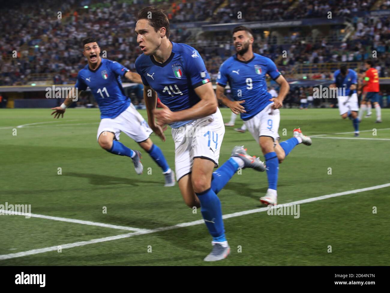 Federico chiesa celebrates hi-res stock photography and images - Alamy