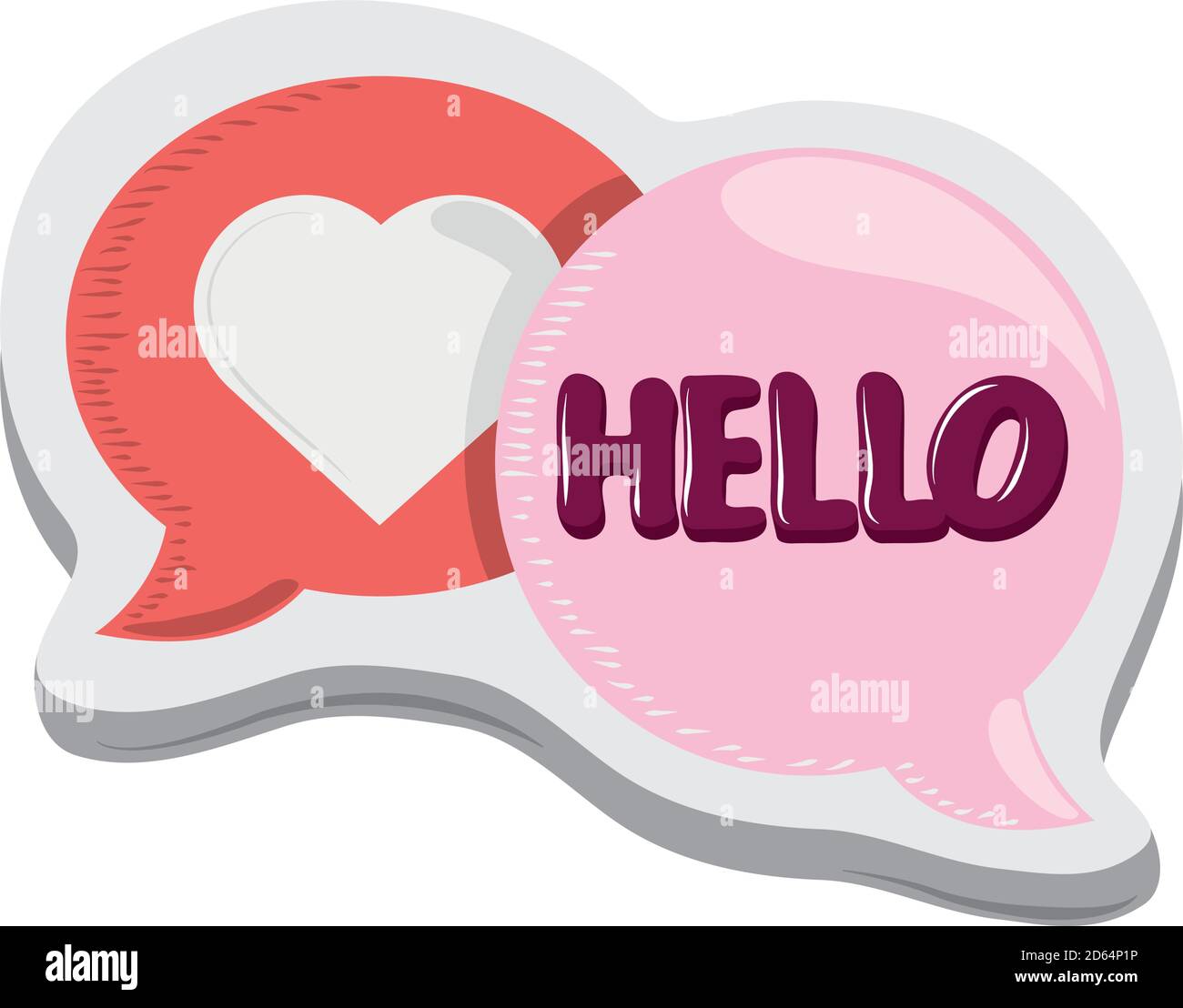 Hello love Cut Out Stock Images & Pictures - Alamy