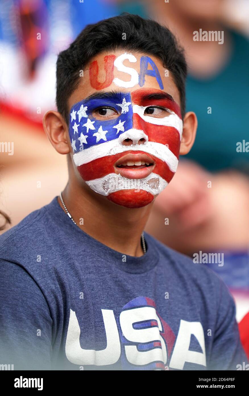 Football game face paint usa hi-res stock photography and images - Alamy