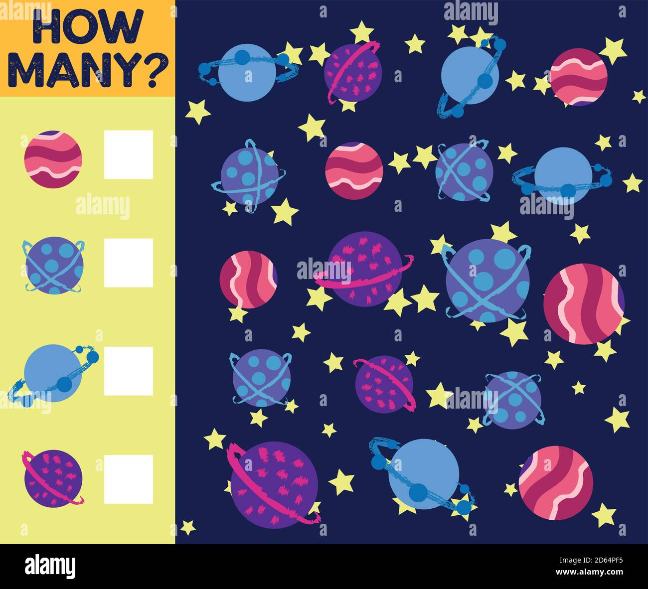 Counting Game for Preschool Children. Educational a mathematical game ...