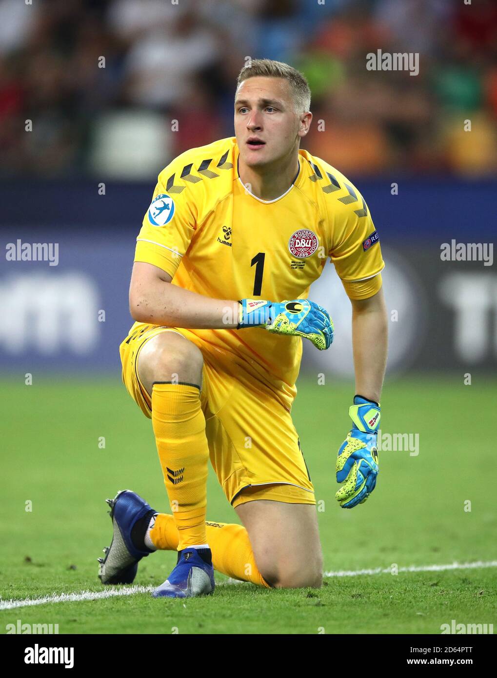 Denmark goalkeeper Daniel Iversen Stock Photo - Alamy