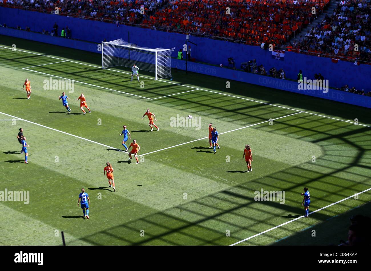 General view of match action Stock Photo - Alamy