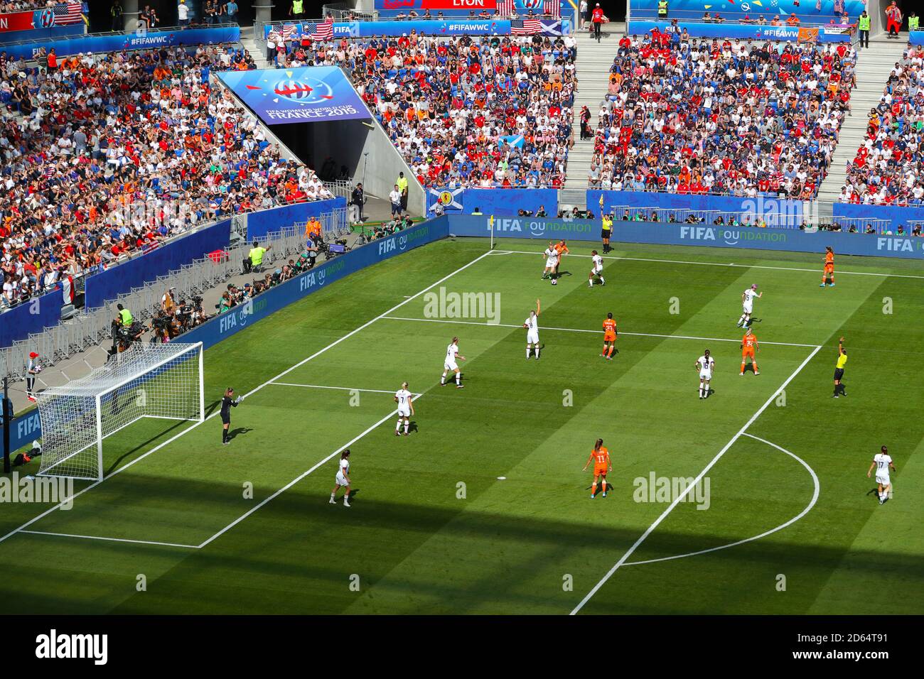 General view of match action Stock Photo - Alamy