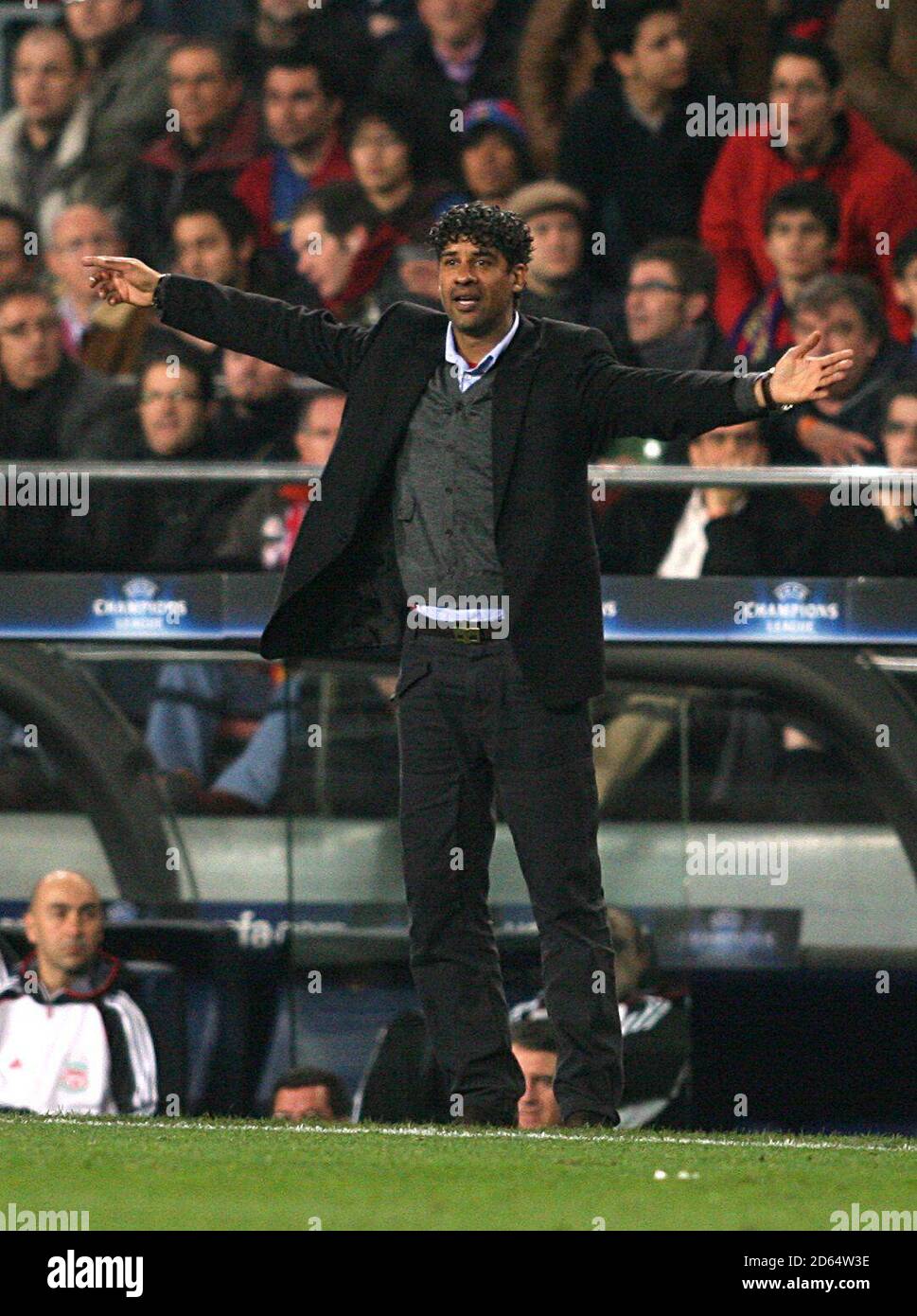 Frank Rijkaard, Barcelona coach Stock Photo - Alamy