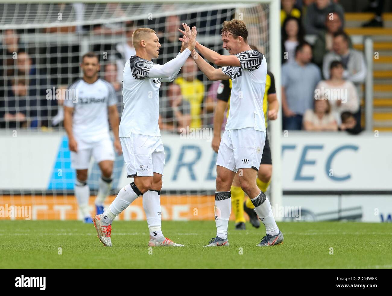 Derby County's Martyn Waghorn celebrates scoring their second goal ...
