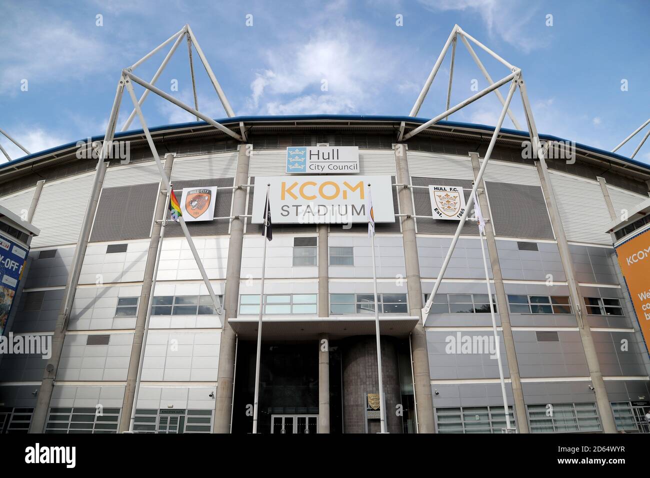 Hull City's KCOM Stadium Stock Photo - Alamy