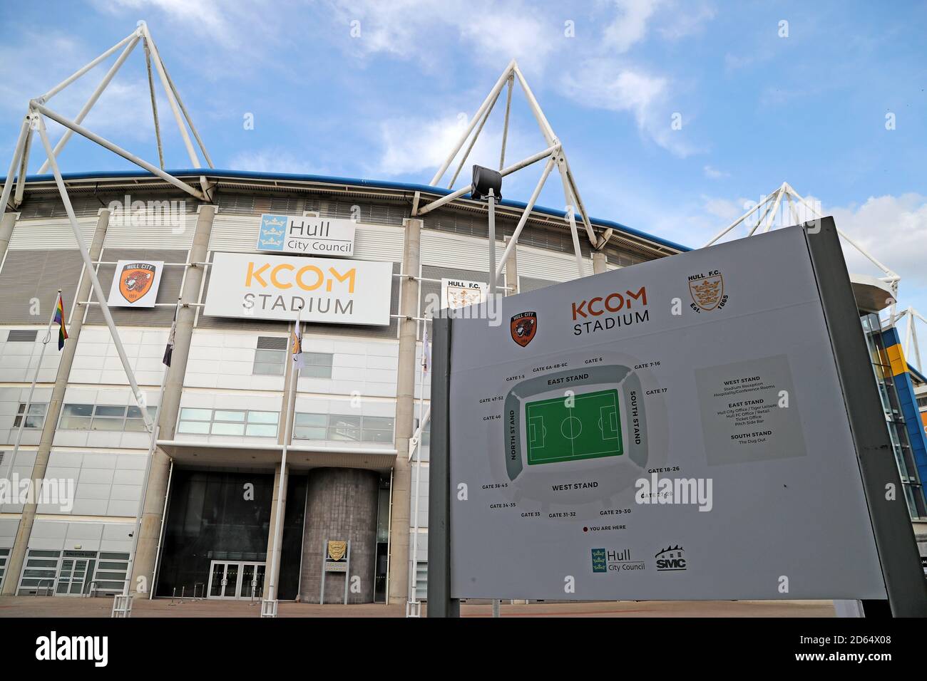 Hull City's KCOM Stadium Stock Photo - Alamy