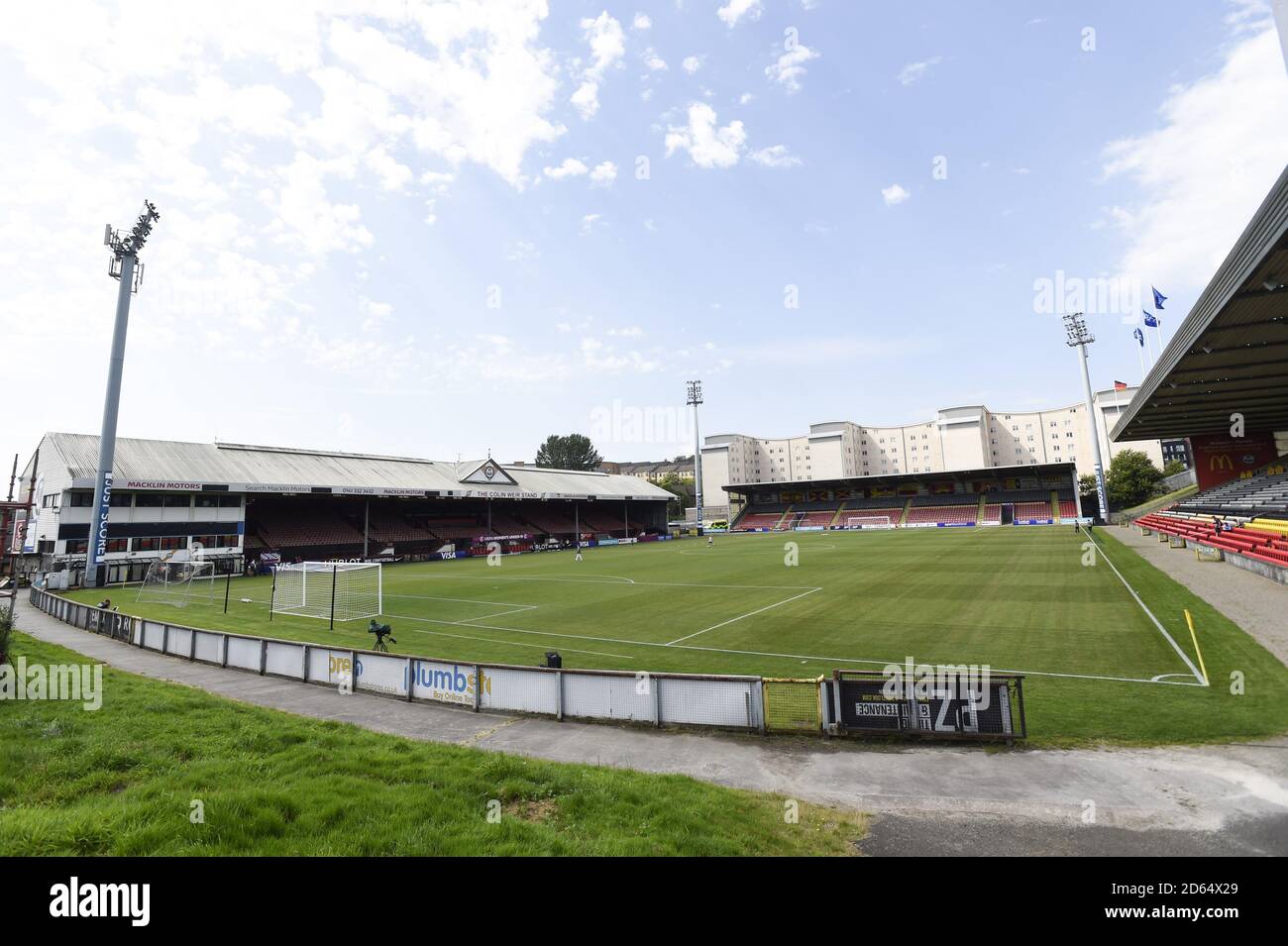 General view of Firhill Stadium, Glasgow Stock Photo - Alamy