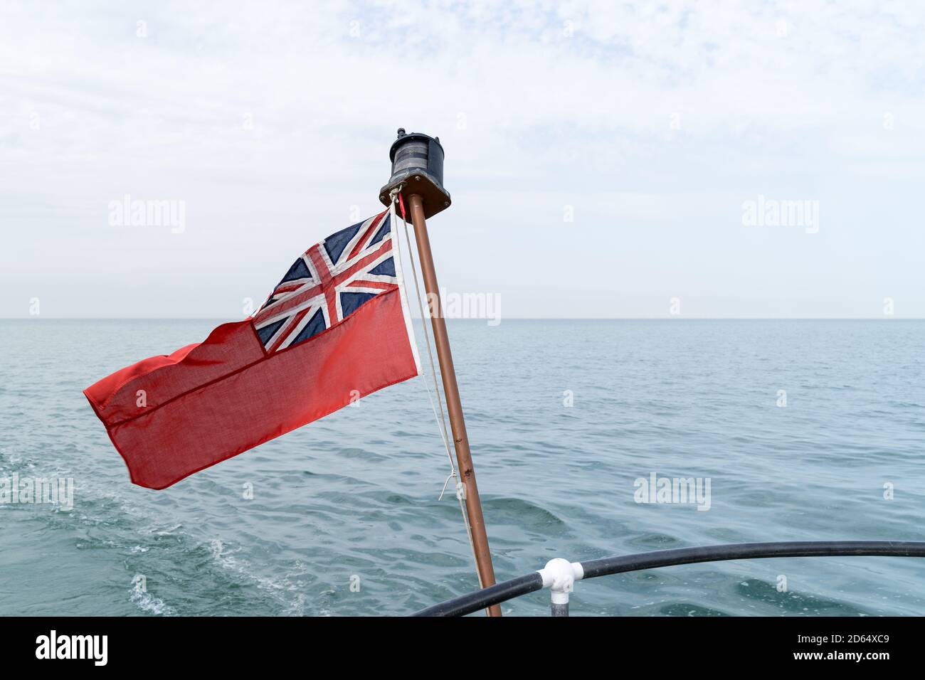 an Uk red ensign the british maritime flag flown from yacht with the ...