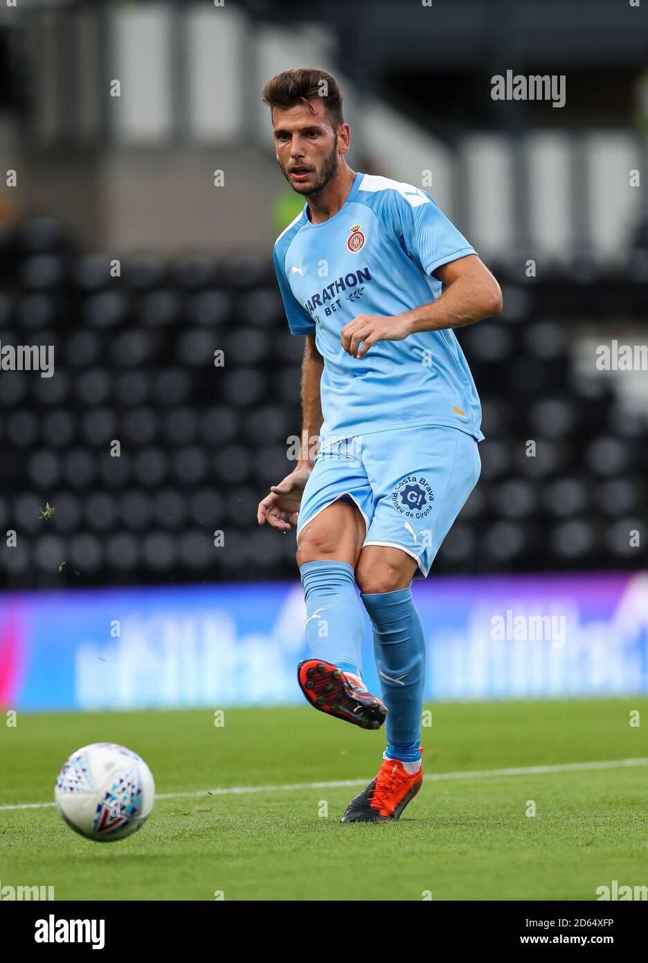 Girona's Pedro Alcala during the Pre-Season Friendly at Pride Park ...