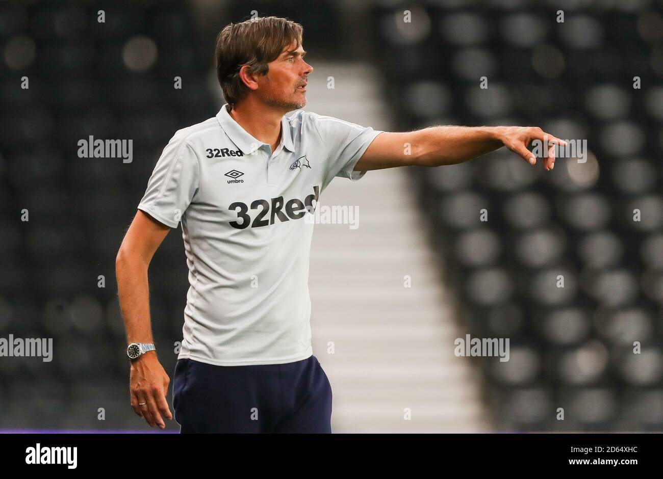 Derby County's manager Phillip Cocu during the Pre-Season Friendly at ...
