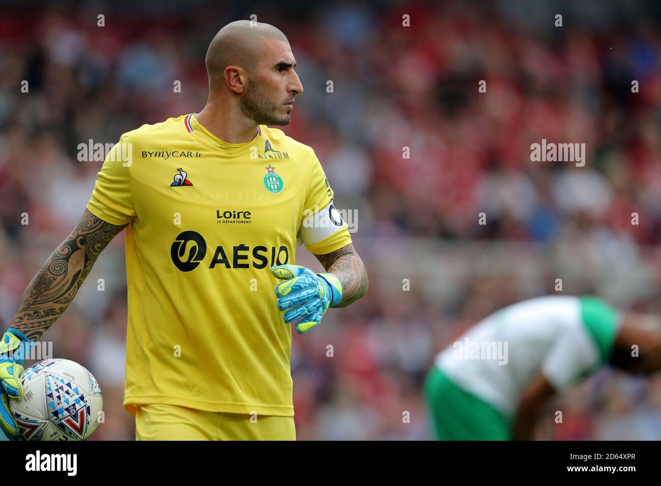Saint Etienne goalkeeper Stephane Ruffier Stock Photo - Alamy