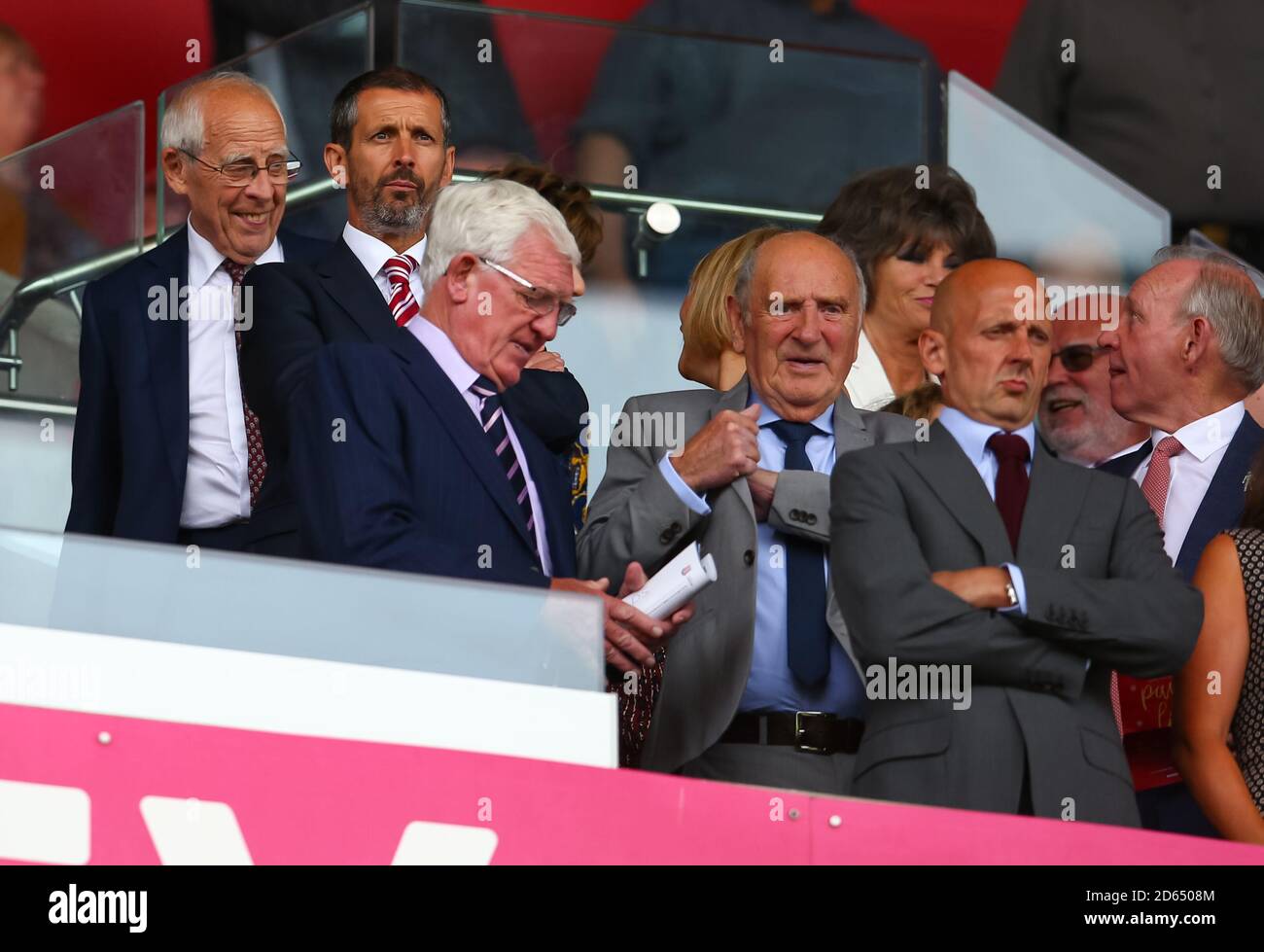Stoke City chairman Peter Coates in the stands Stock Photo - Alamy