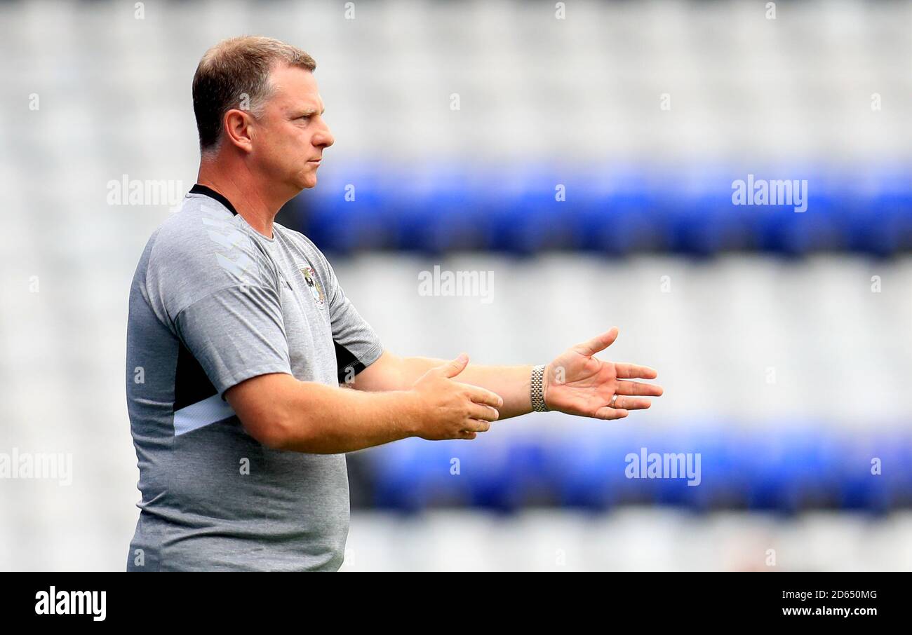 Coventry City manager Mark Robbins Stock Photo - Alamy