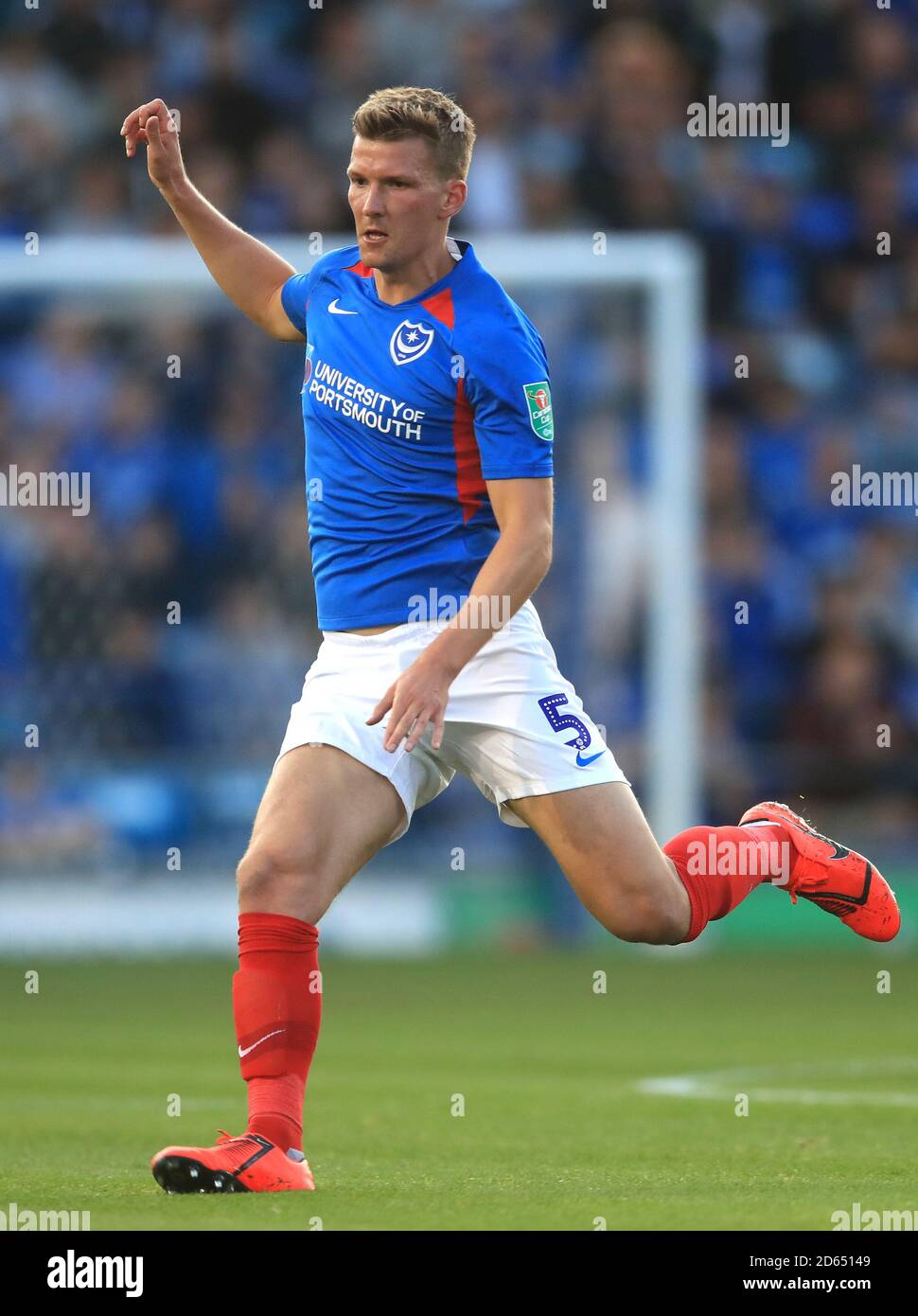 Portsmouth's Paul Downing in action Stock Photo - Alamy