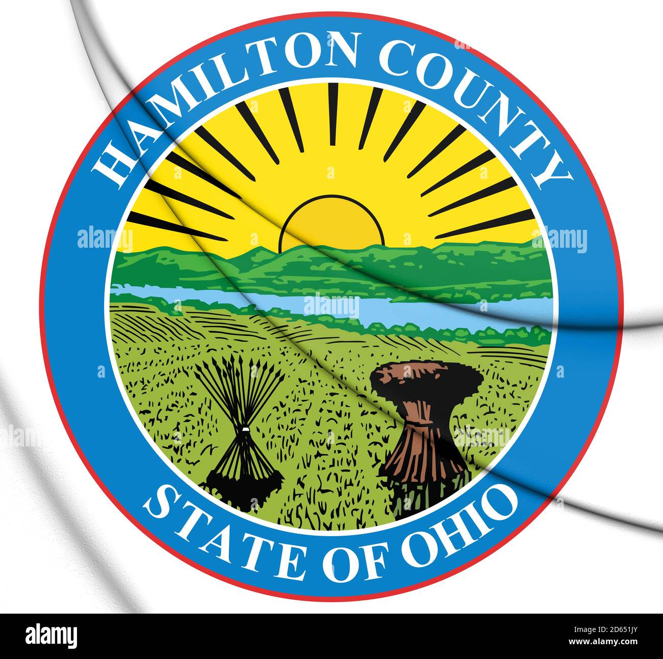 3D Seal of Hamilton County (Ohio), USA. 3D Illustration Stock Photo - Alamy