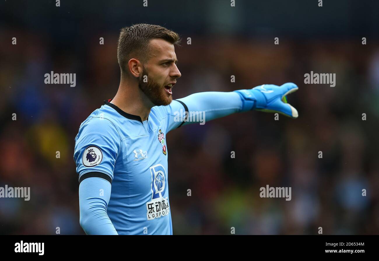 Southampton goalkeeper Angus Gunn Stock Photo - Alamy