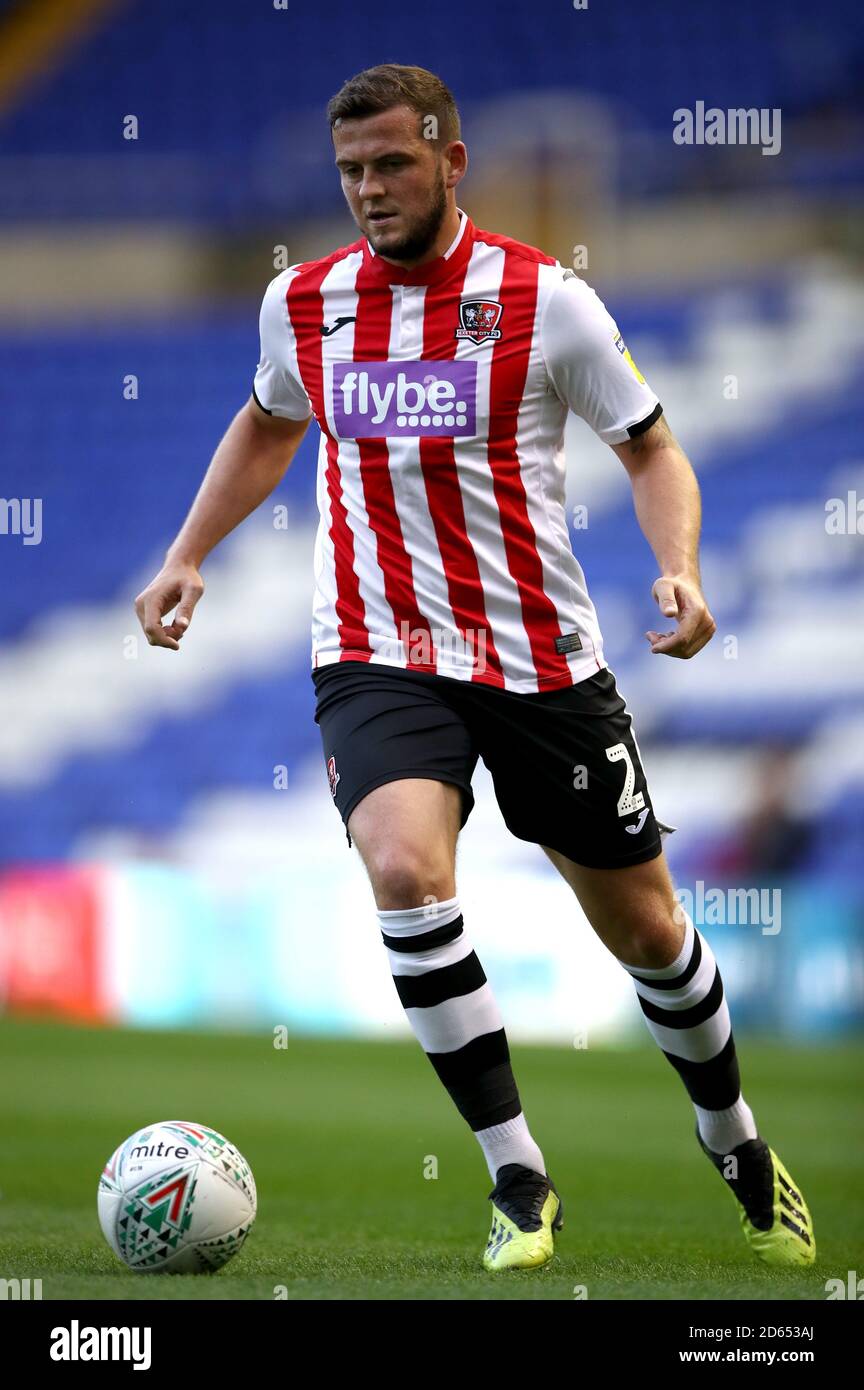 Exeter City's Pierce Sweeney Stock Photo - Alamy