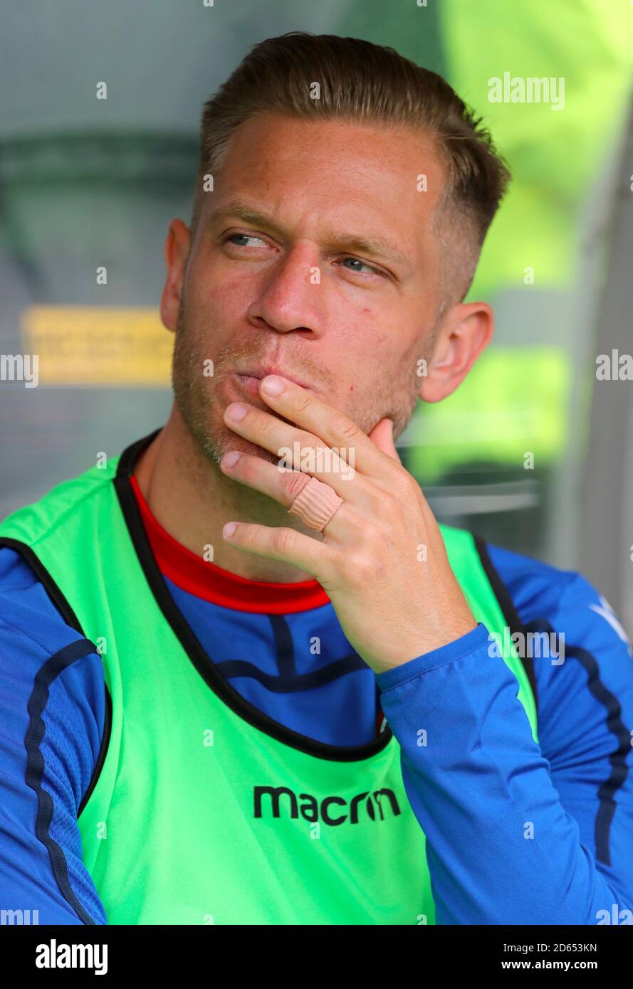 Reading's Michael Morrison on the bench Stock Photo - Alamy