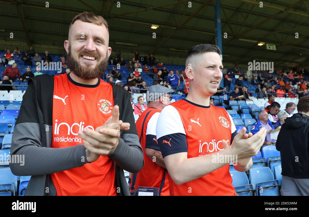 Luton town football fans hi-res stock photography and images - Alamy