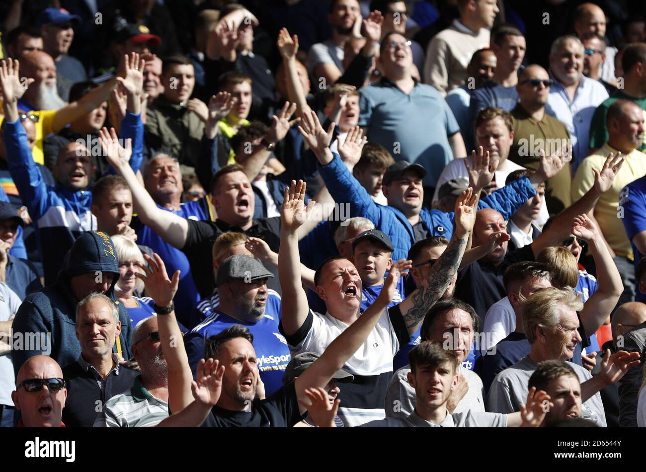 Birmingham City fans during their game against Nottingham Forest Stock ... Birmingham City fans during their game against Nottingham Forest Stock ...