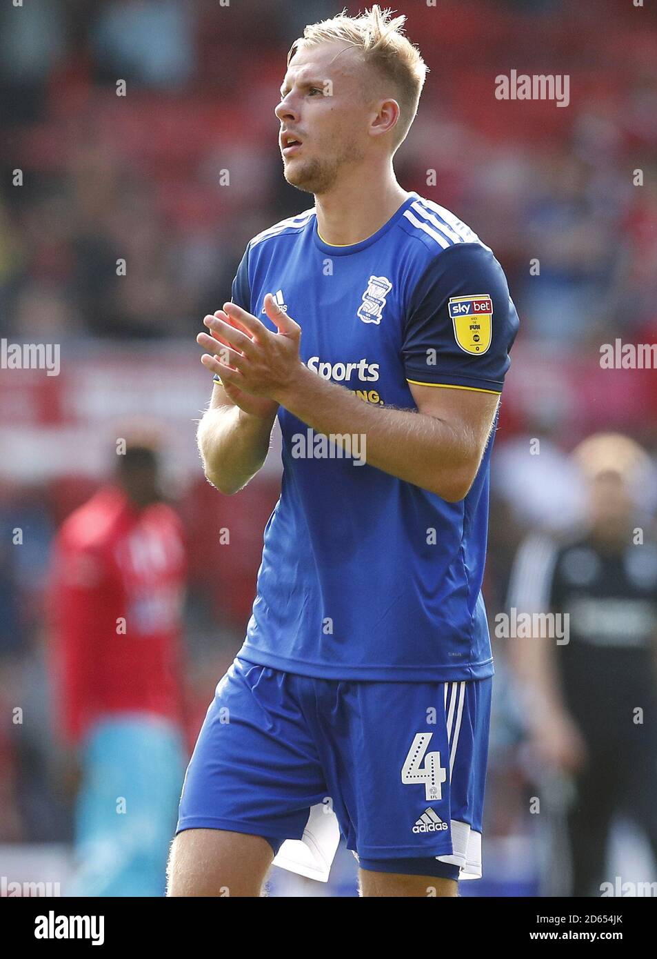 Birmingham City's Marc Roberts applauds the fans after the final ...