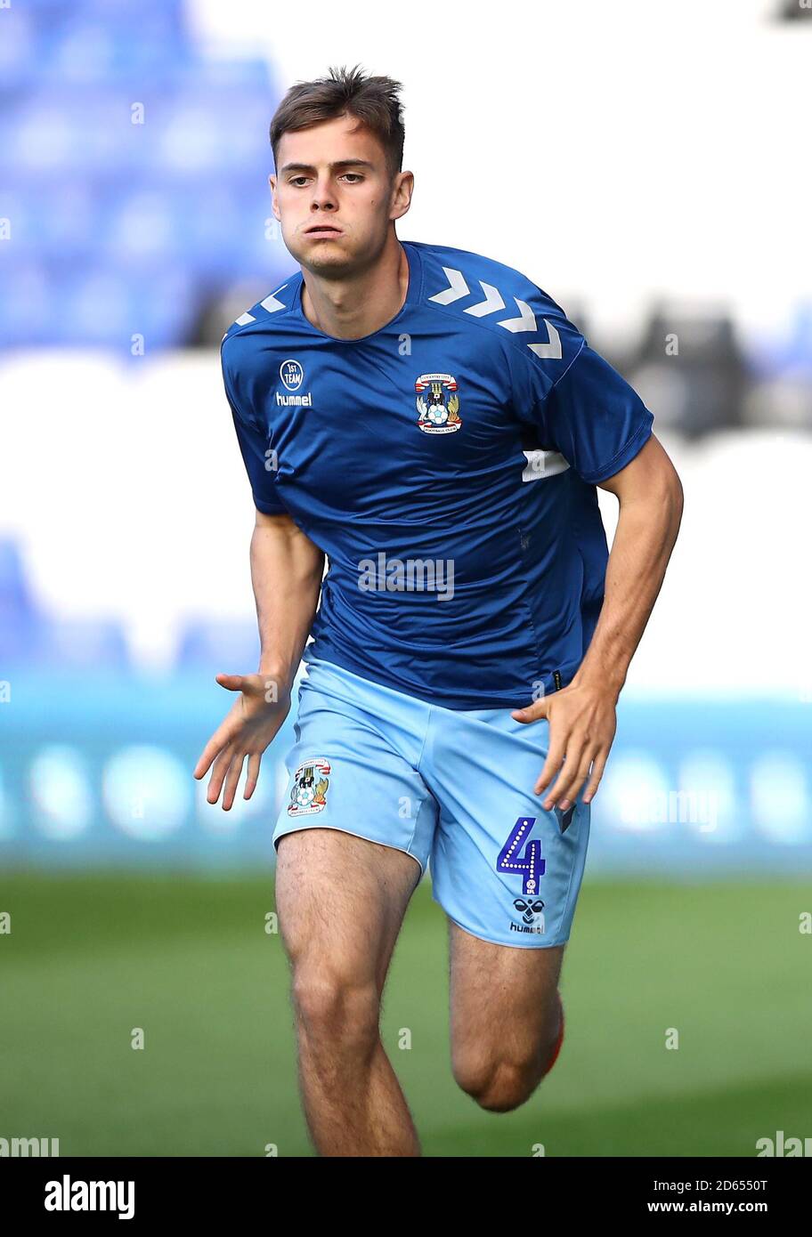 Coventry City's Michael Rose warming up before the game Stock Photo - Alamy