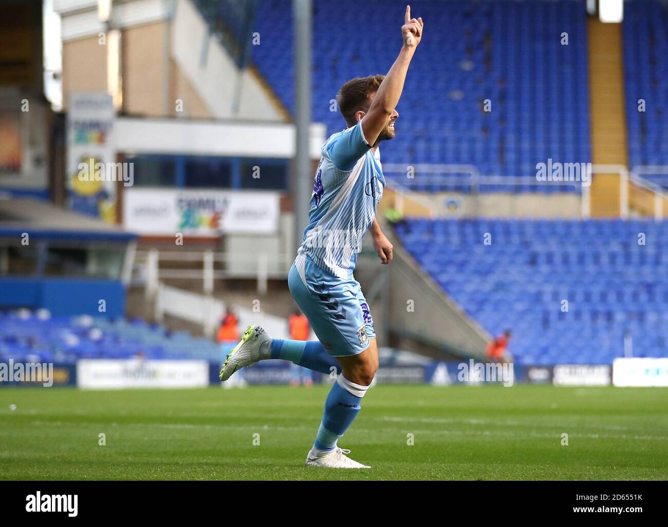 Coventry City's Matt Godden celebrates scoring his side's second goal ...