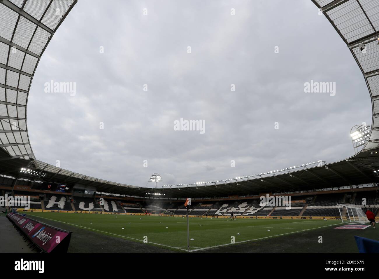 Hull City's KCOM Stadium before kick off Stock Photo - Alamy