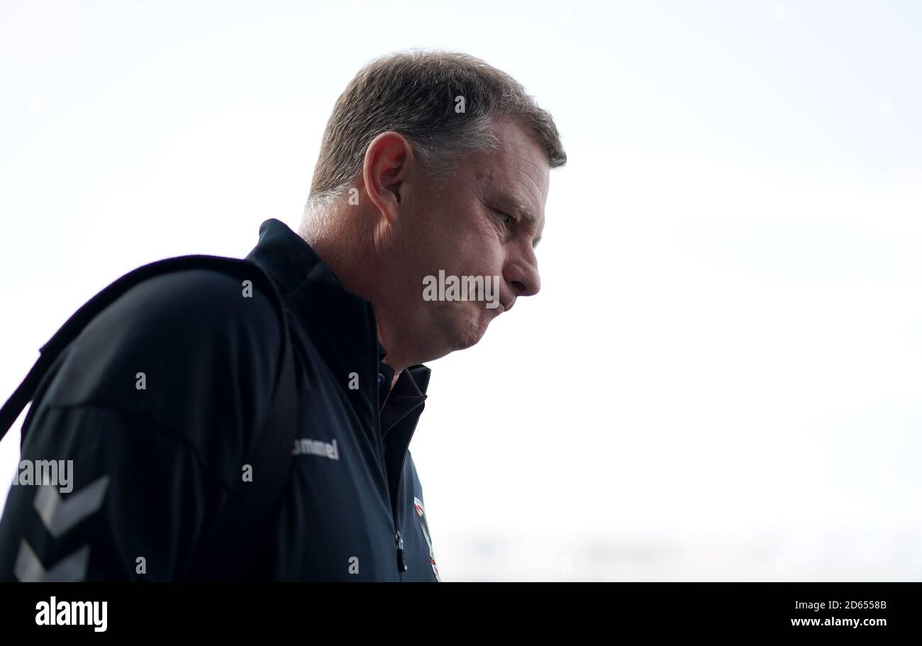 Coventry City manager Mark Robins before the match Stock Photo - Alamy