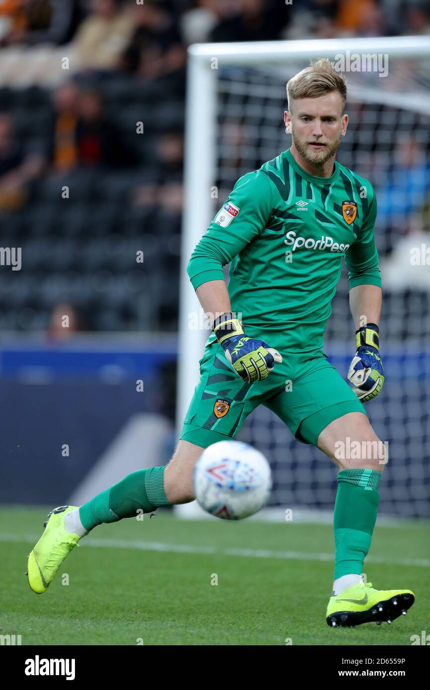 Hull City goalkeeper George Long Stock Photo - Alamy