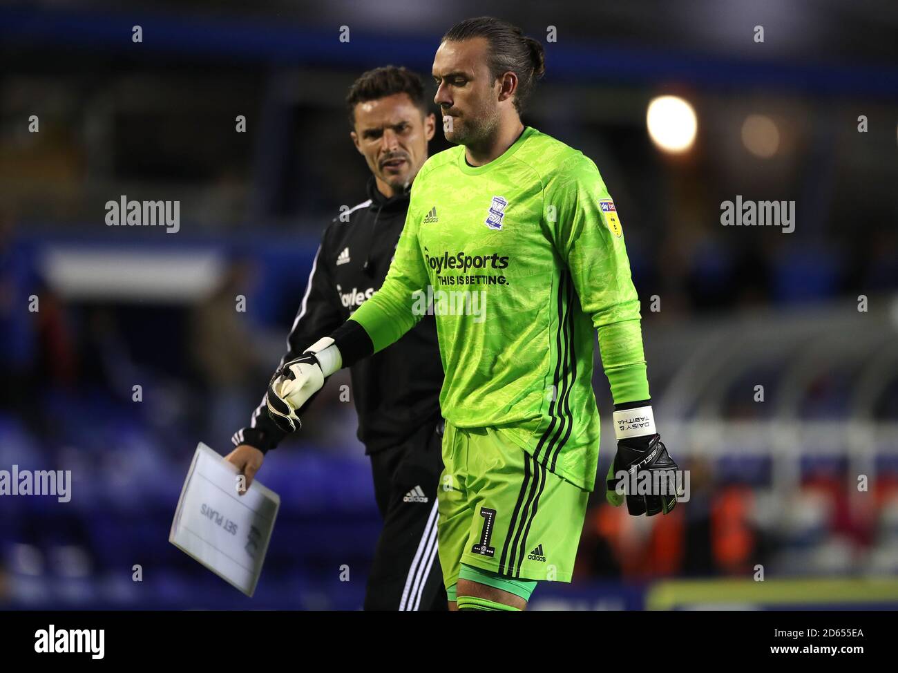 Birmingham City goalkeeper Lee Camp with goalkeeper coach Darryl ...