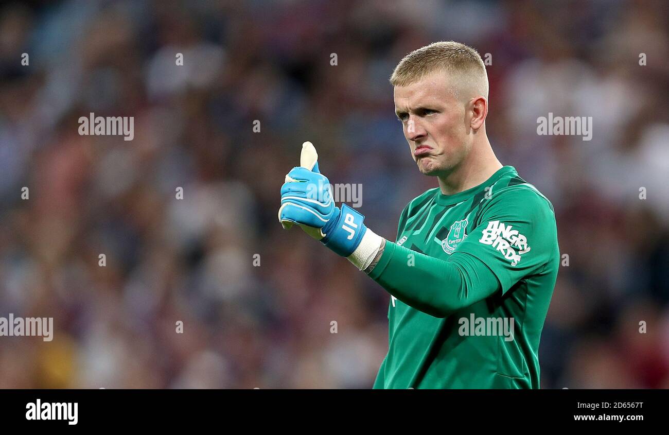 Everton goalkeeper Jordan Pickford Stock Photo - Alamy